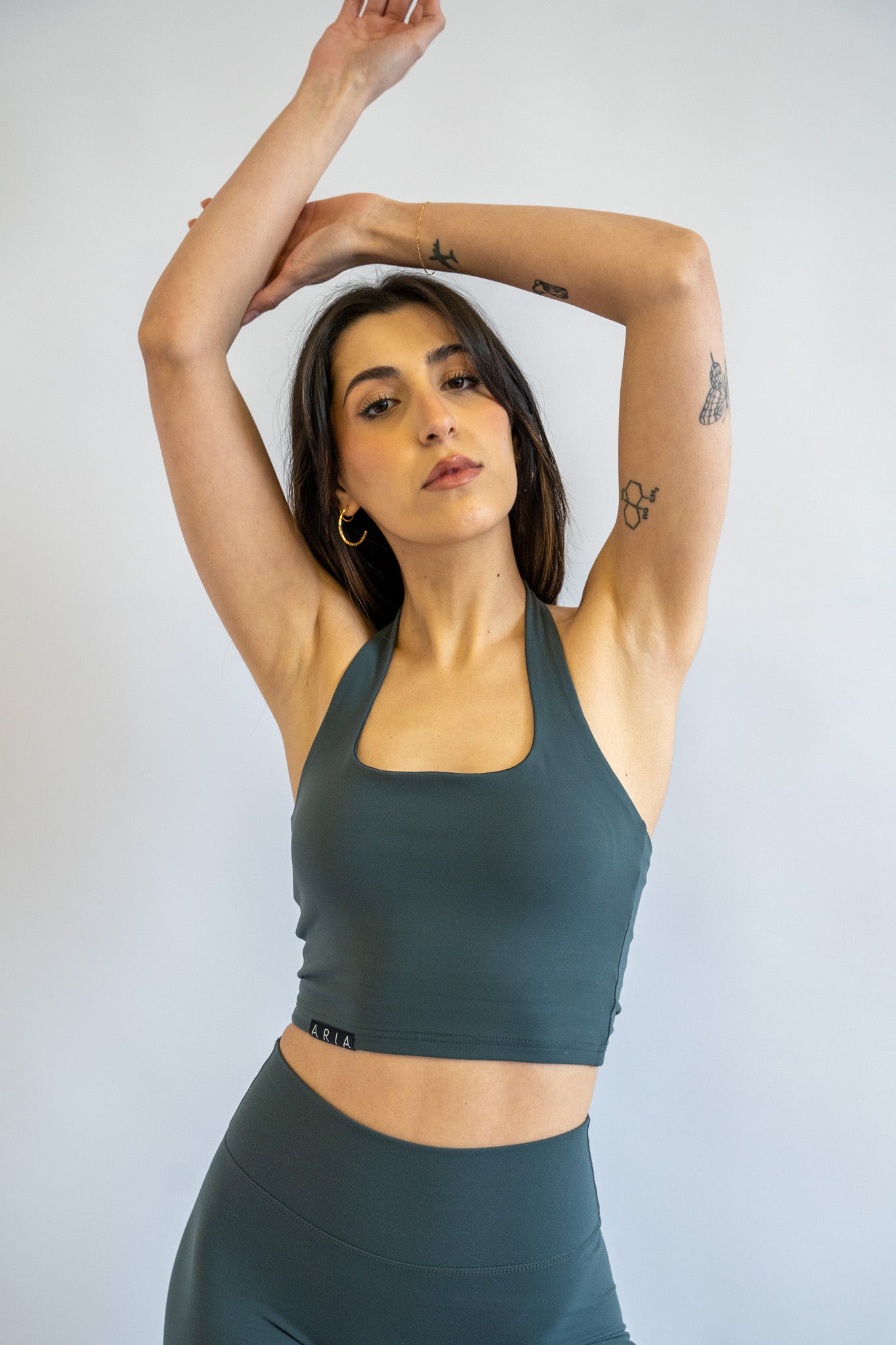 Women's Sports Bras | Forest Green Bra | Aria Activewear